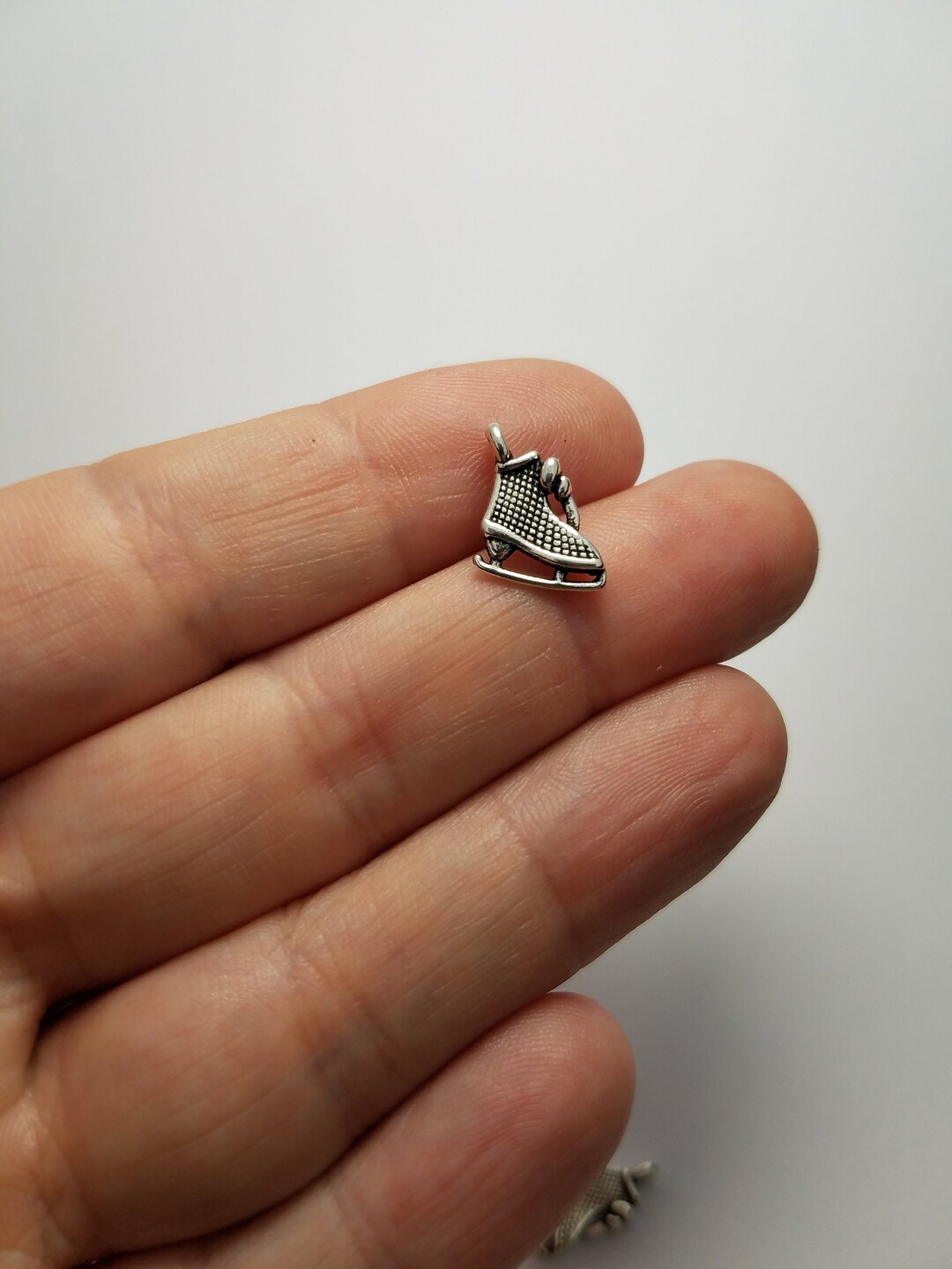 Silver Ice Skates Charms, 5 Ice Skating Charms, Figure Skating Charms ...