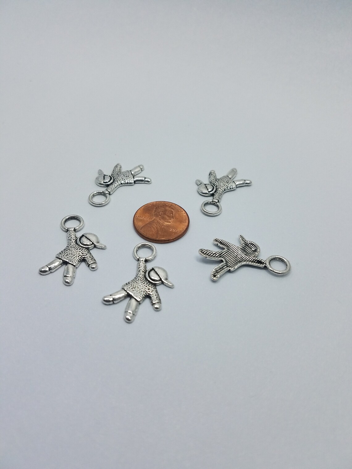Silver Boy Charms, 5 Boy Charms, Boy Charms, Silver Boy Charms - Etsy