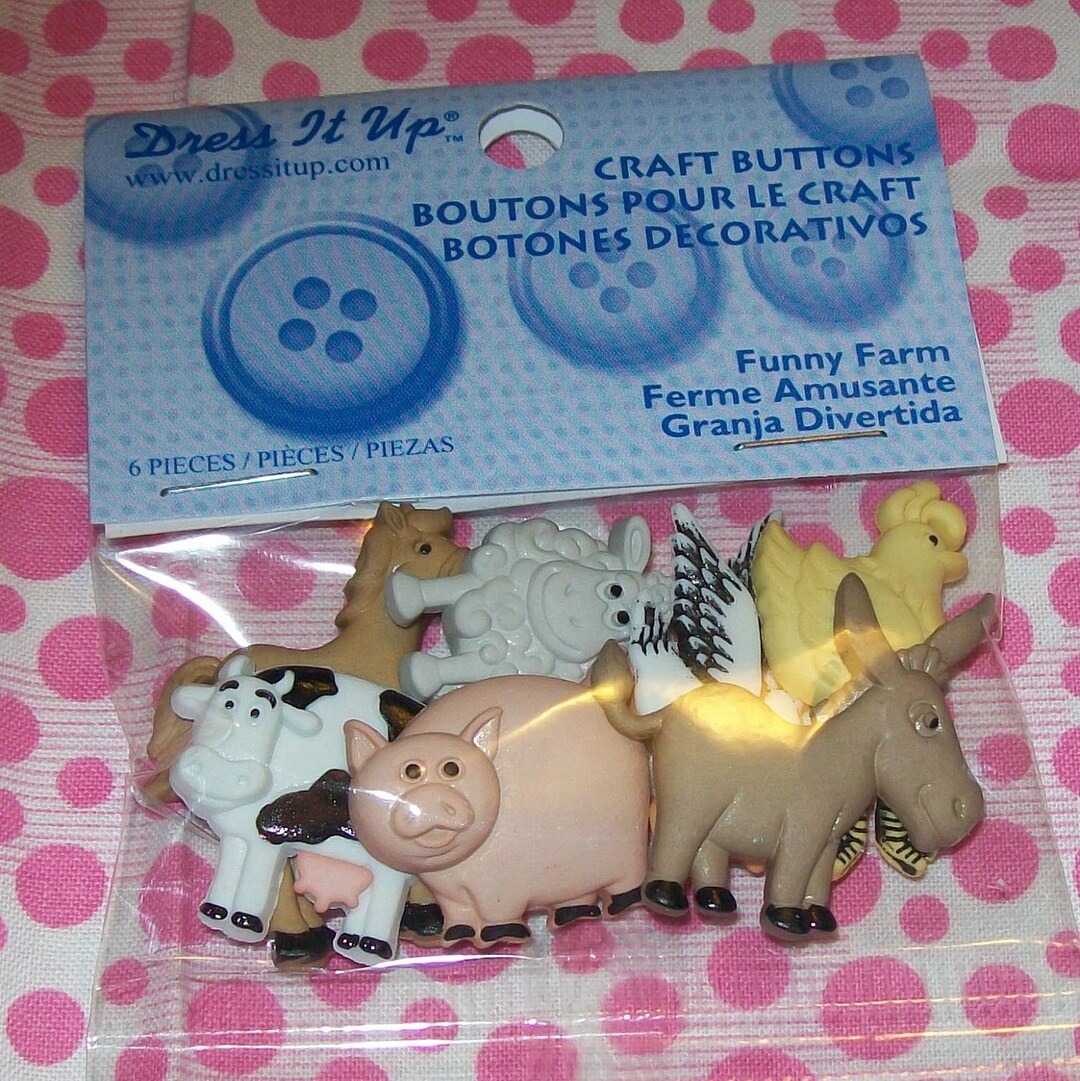 Funny Farm Buttons - Etsy