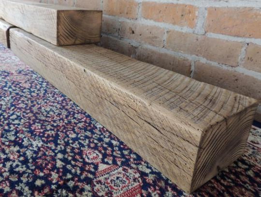 Chunky Beam Shelves Set 34 X 6 X 4 // Set of 3 Rustic Shelves // Save ...