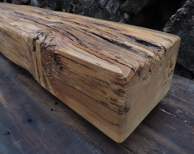 Reclaimed Harvestbilt Mantel - Rustic Douglas Fir Fireplace Mantel or ...