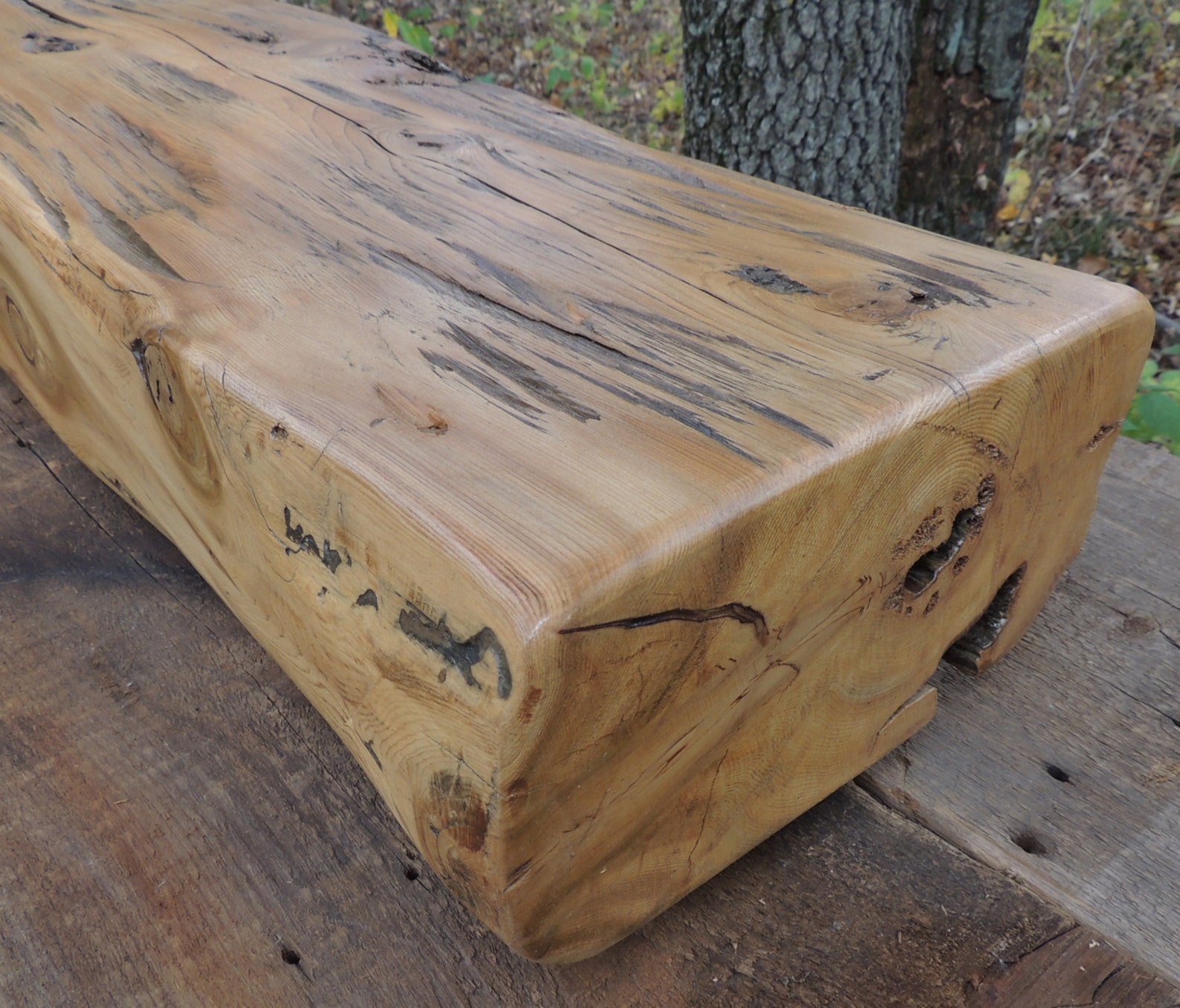 Reclaimed Wood Mantel Rustic Cedar Fireplace Mantel64-1/2 x | Etsy