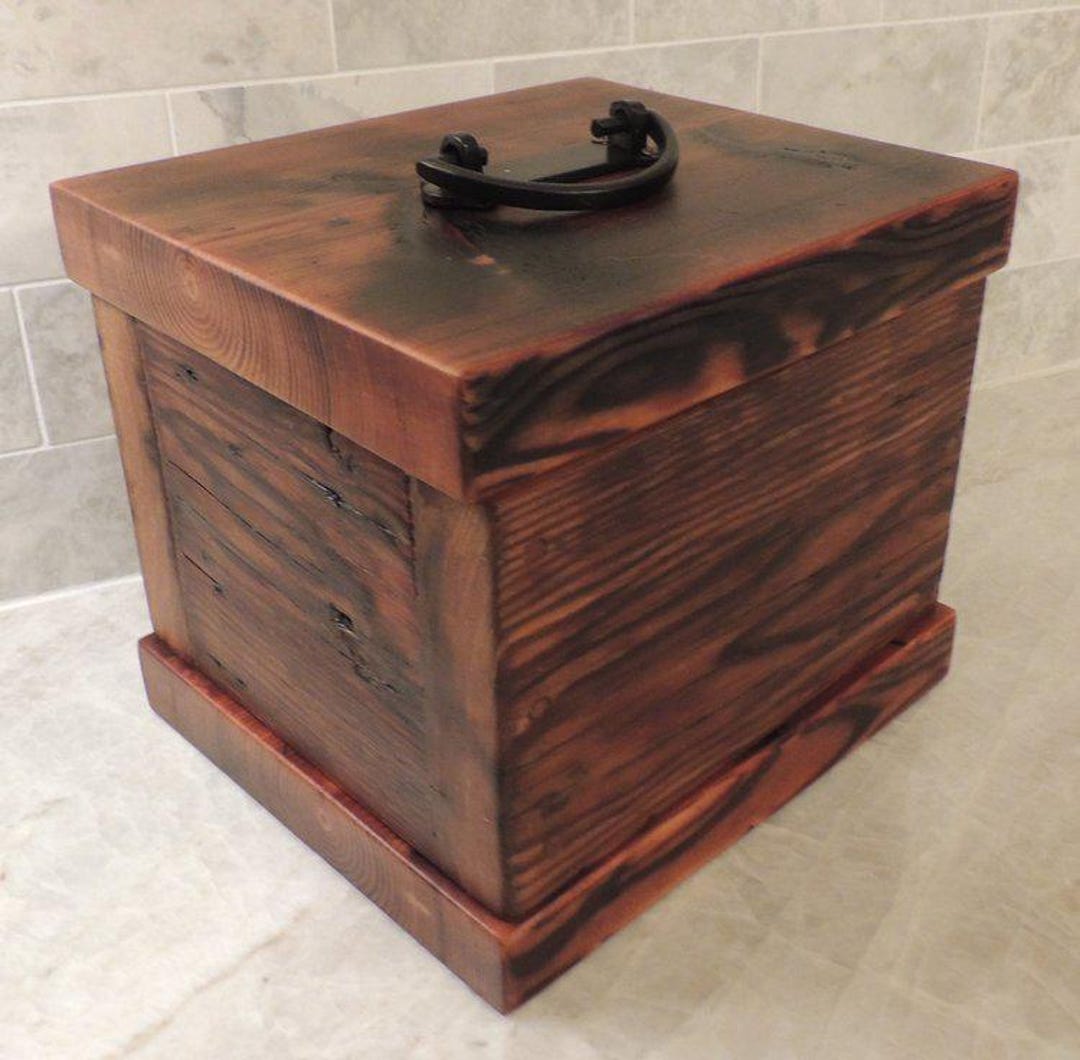 Cremation Urn 10-1/2" X 9-1/8" X 9" // Pristine Old Growth Rustic Wood ...
