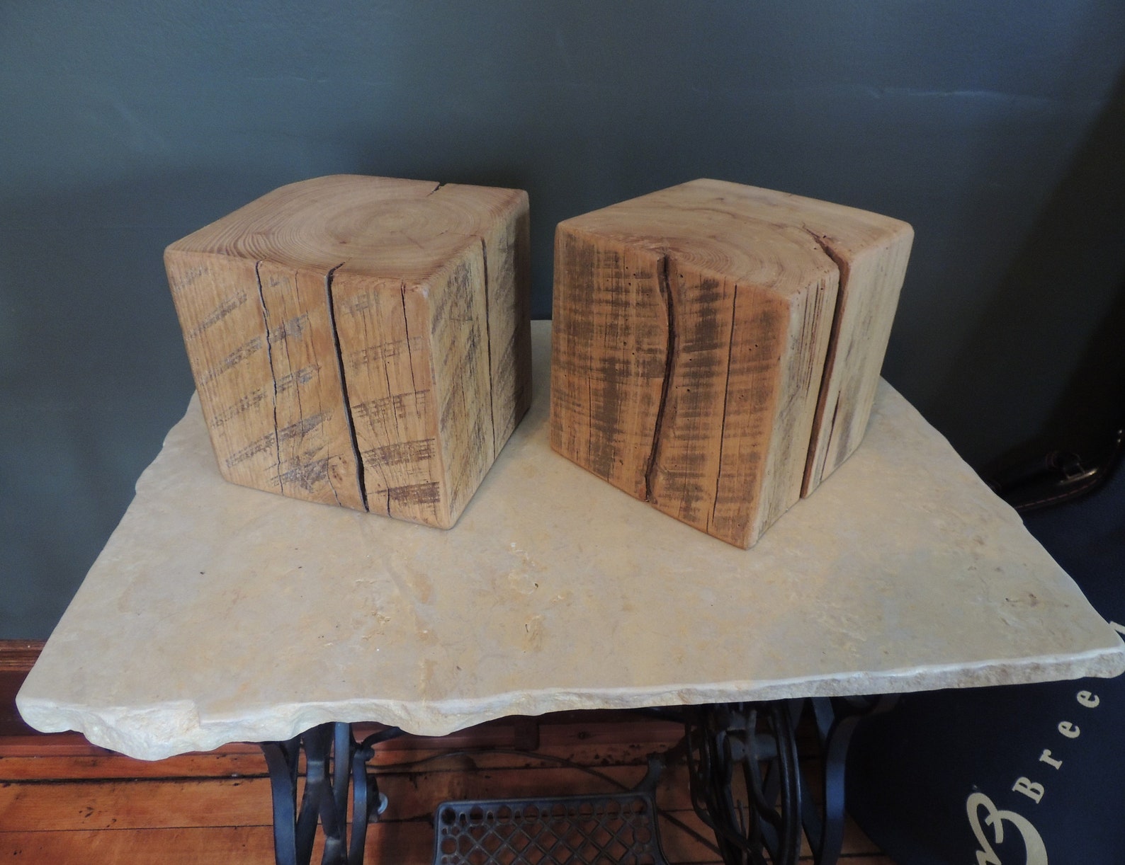 Reclaimed Barn Wood Art Stands Bookends Art Blocks Rustic - Etsy
