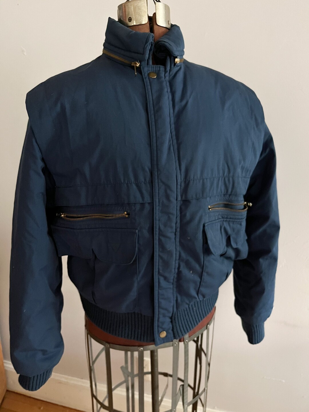 1980s Dark Blue Down Vintage Puffer Down Jacket by Down Designs - Etsy