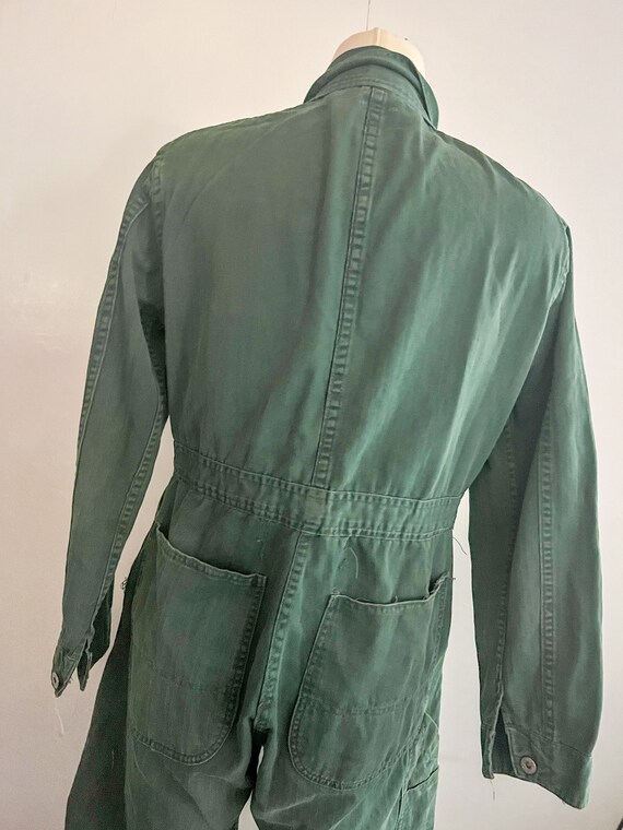 1950s Detroit Overall Mfg Co Vintage Green Coveralls … - Gem