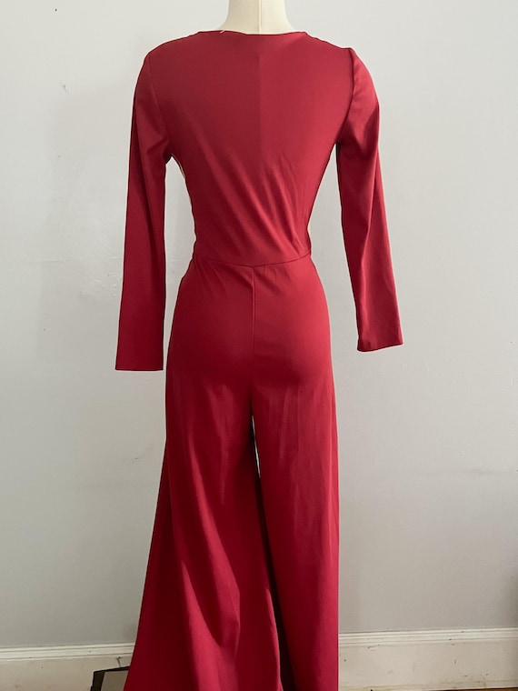 1970s Colorblock Geometric Disco Jumpsuit Vintage Uni… - Gem
