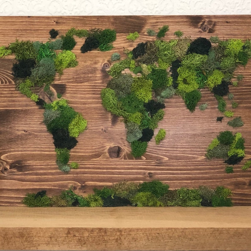 Moss Map - Etsy