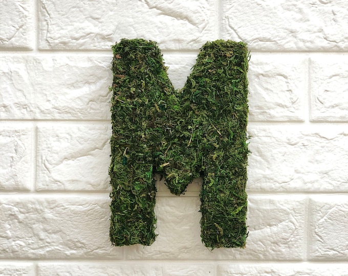 Unique 3D Printed Letters Filled With Moss, Personalised Alphabet Plant ...