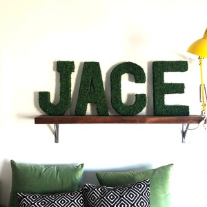 16" Moss Letters, Moss Numbers, Preserved Moss, Unique Signs, Wedding ...