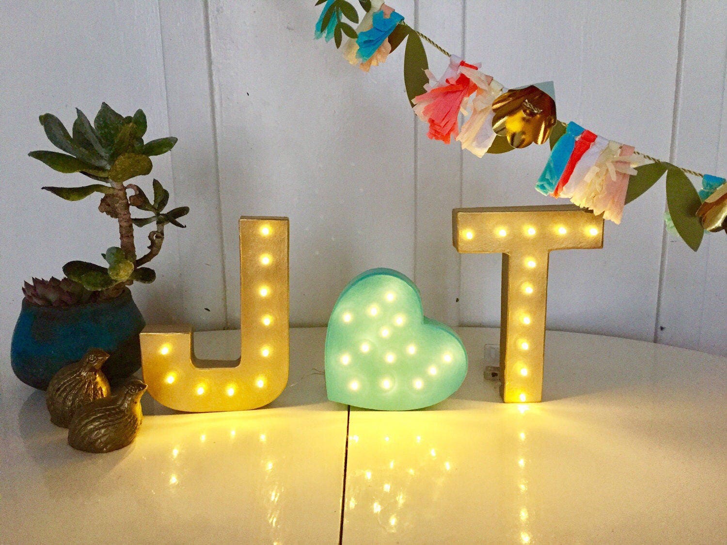 8", Marquee Letter, Cardboard Letter, Light up Letter, LED Battery ...