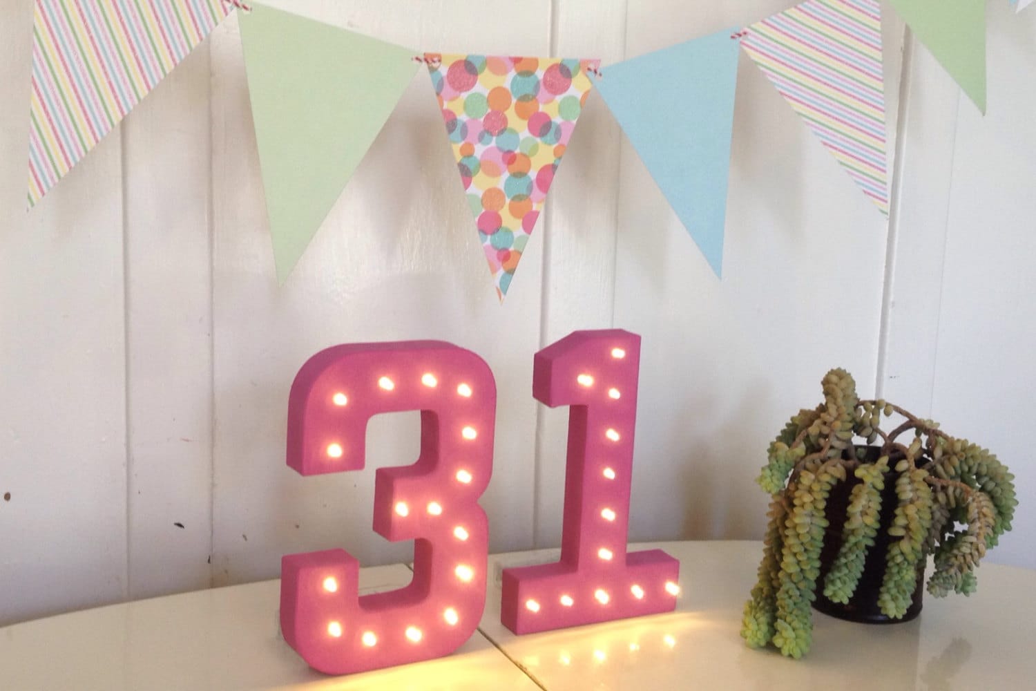 8" Light up Number, Cardboard Number, Battery Operated, Marquee Number ...