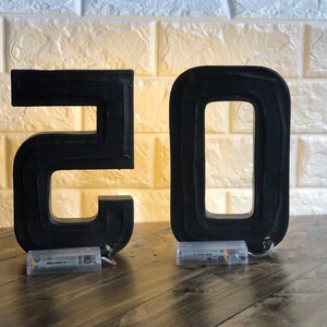 8" Light up Number, Cardboard Number, Battery Operated, Marquee Number ...