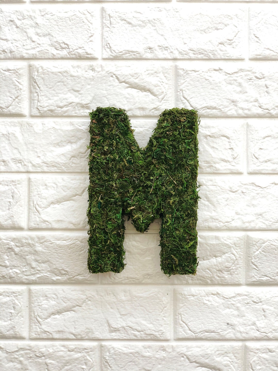 8" Moss Letters, Moss Numbers, Party Decoration, Preserved Moss, Unique ...