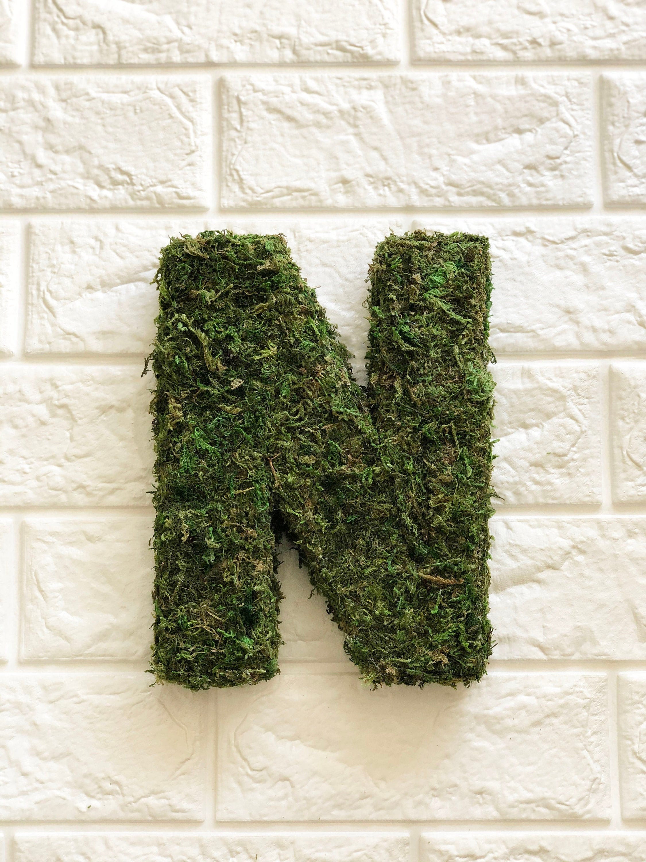 8" Moss Letters, Moss Numbers, Party Decoration, Preserved Moss, Unique ...