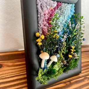 Mushroom Plant Art, Amaranthus, Black Frame - Etsy