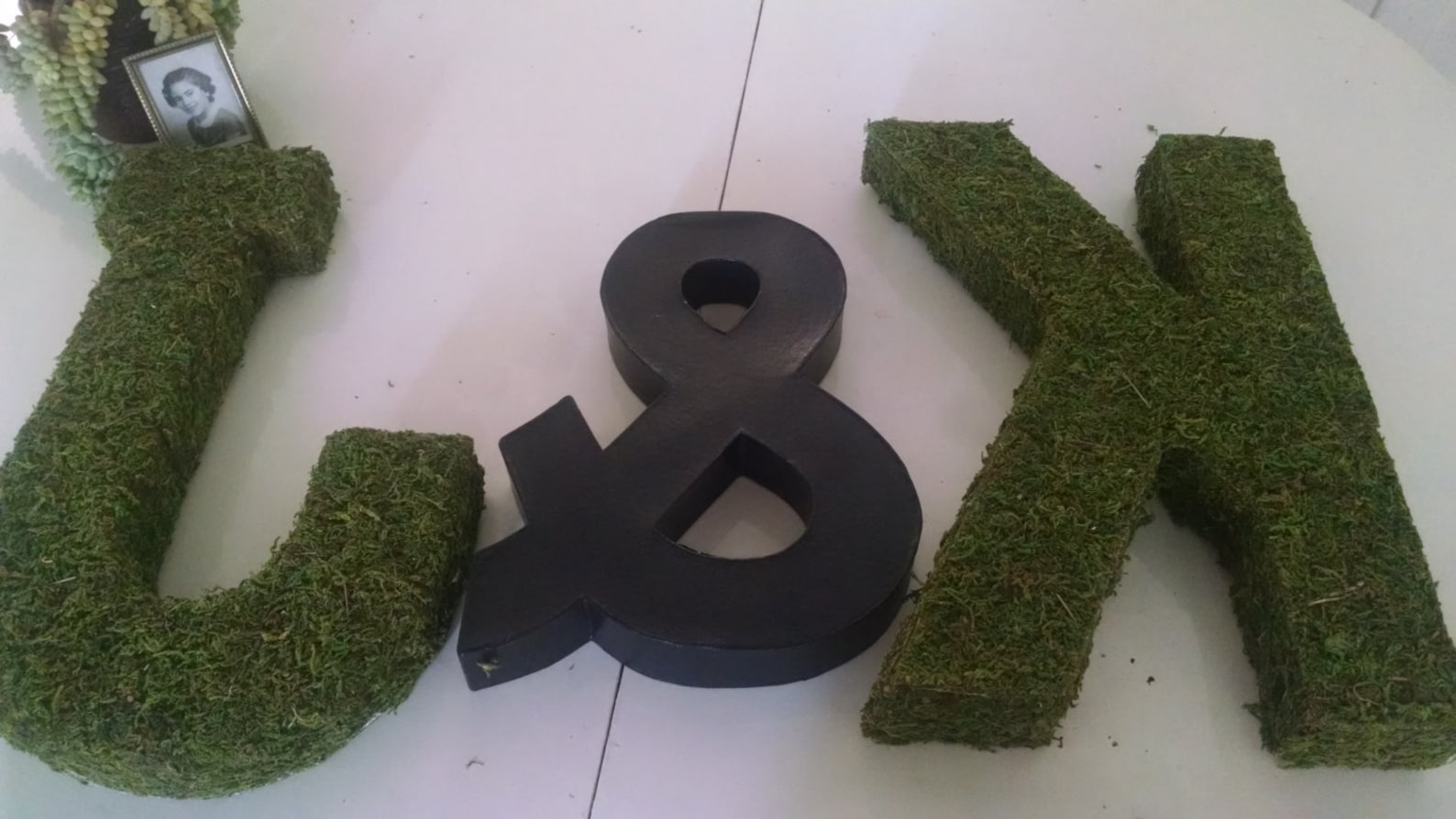 16" Moss Letters, Moss Numbers, Preserved Moss, Unique Signs, Wedding ...