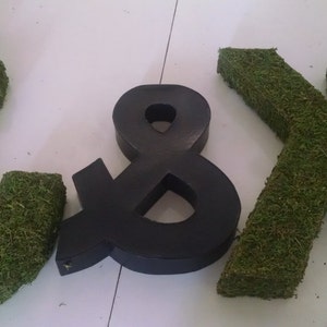16" Moss Letters, Moss Numbers, Preserved Moss, Unique Signs, Wedding ...