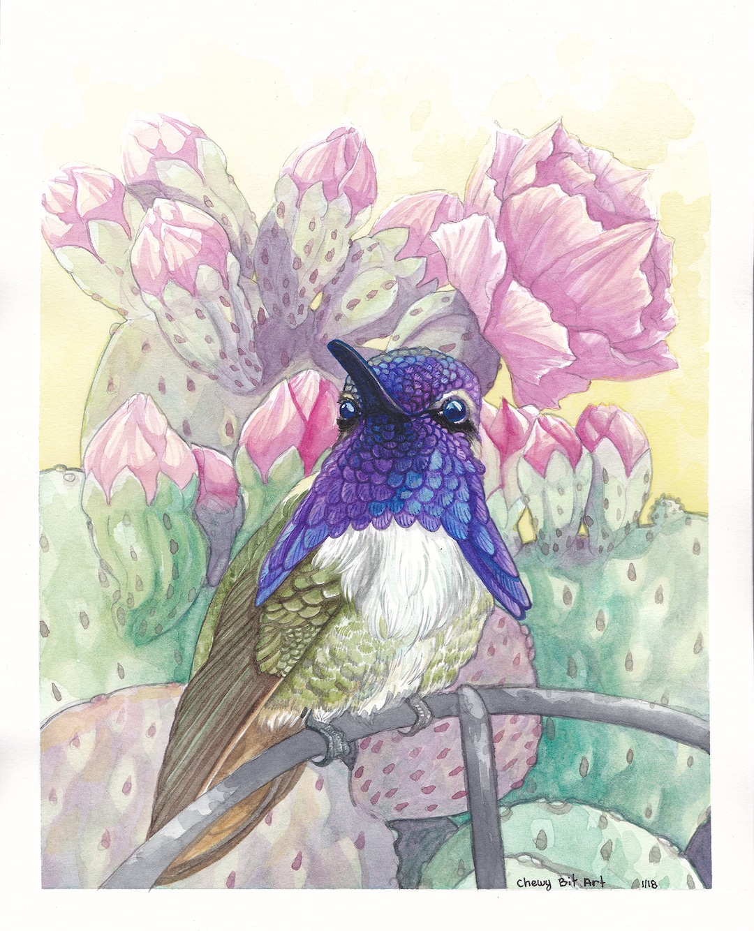 Purple Peep Print - Etsy