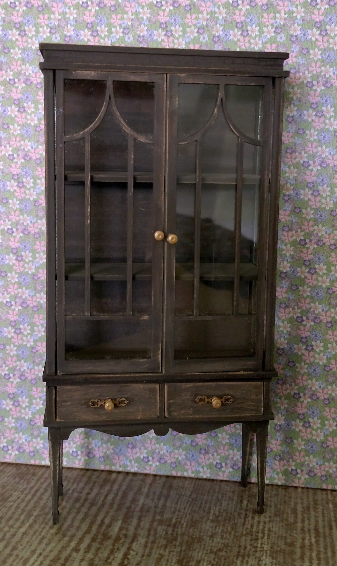 Dollhouse Miniature Display Cabinet 1:12 KIT - Etsy
