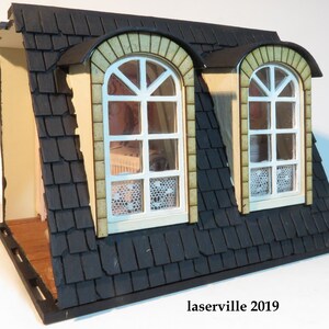 Dollhouse Miniature Roombox DIY KIT 1/24 Half Scale Attic KIT. - Etsy