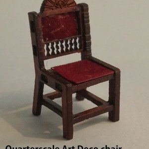 Dollhouse Miniature Furniture Chair Quarter Scale (1/48) - Etsy