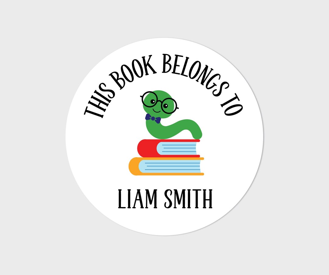Personalized Book Sticker Labels for Kids | Book Stickers for Boys ...