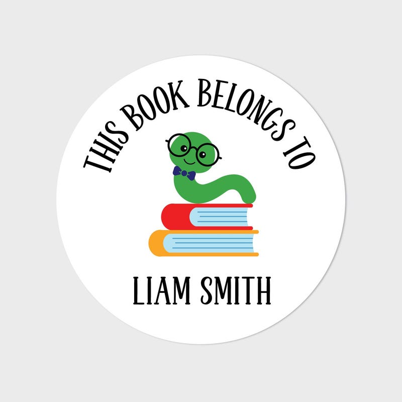 From the Library of Stickers - Etsy