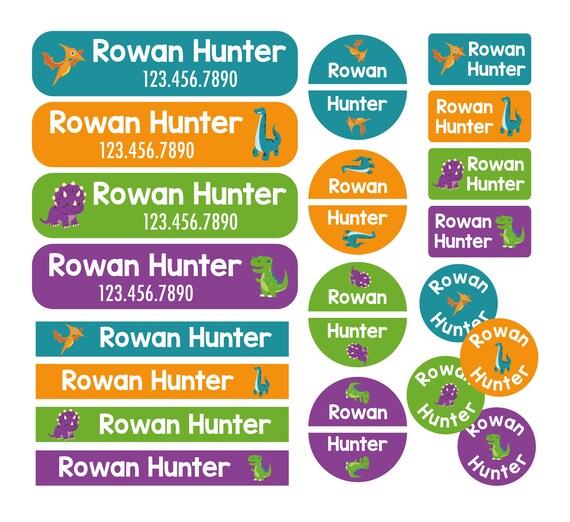 Labels Cats Water Bottle Labels Labels for School Labels for Daycare ...
