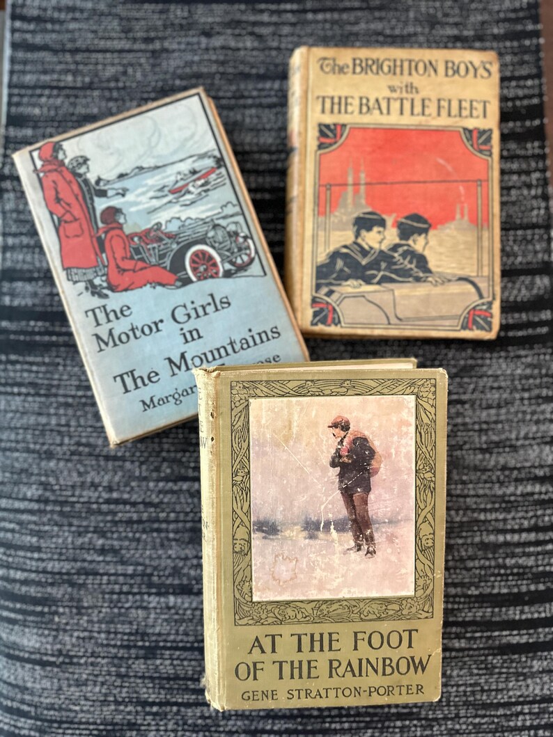 Antique Book Stack: Early 1900s Vintage Decor Books - Etsy