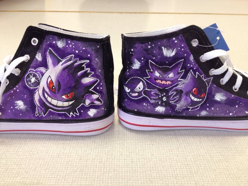 Pokemon Hand Painted High Tops - Etsy