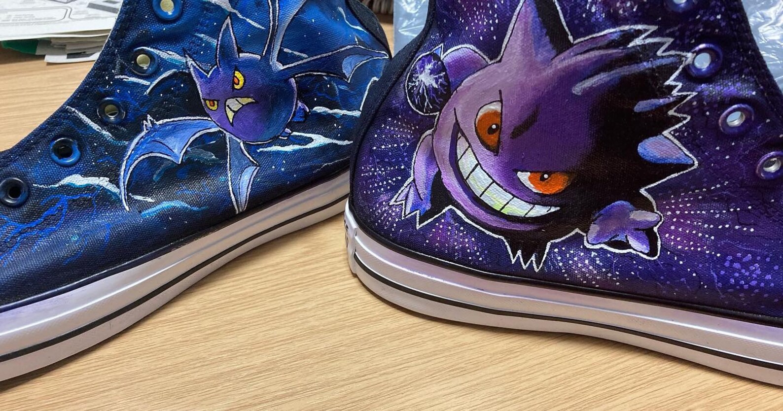 Pokemon Hand Painted High Tops - Etsy
