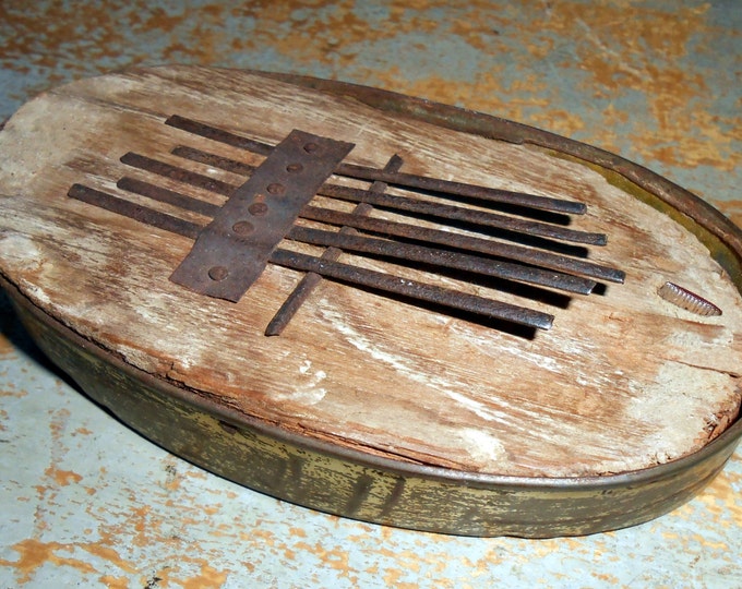 Vintage Thumb Piano, Musical Instrument, Rustic, Kalimba, Sanza ...