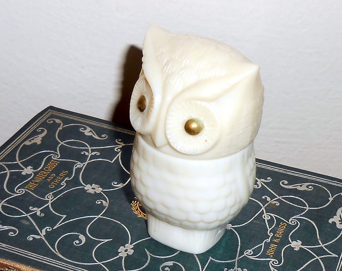 Vintage Avon, Owl Figurine, White, Jar / Bottle, Collectibles - Etsy