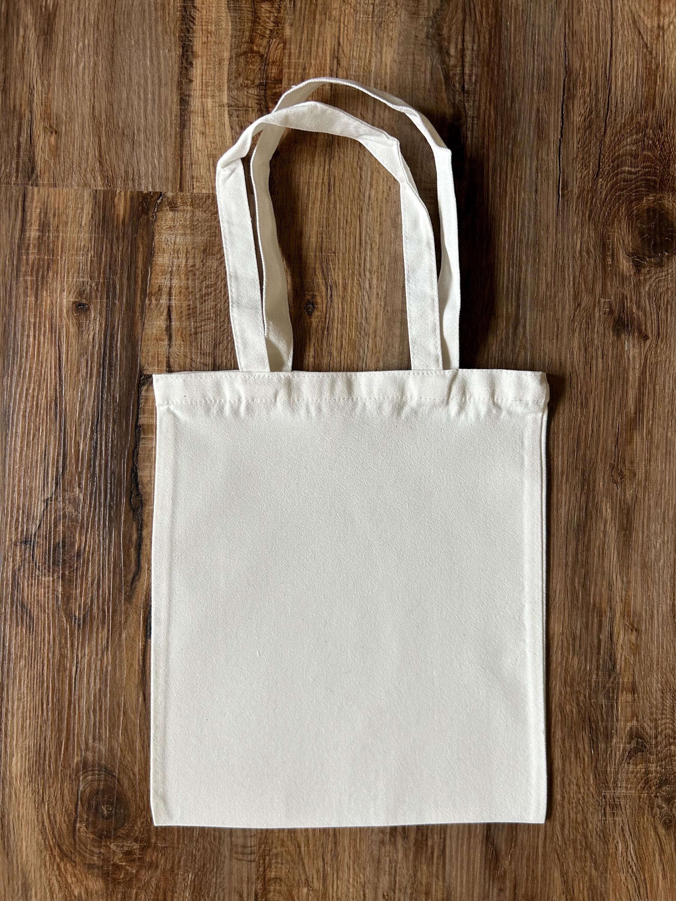 Sublimated White Canvas Tote Bag Personalized Custom Bag MOCKUP for ...