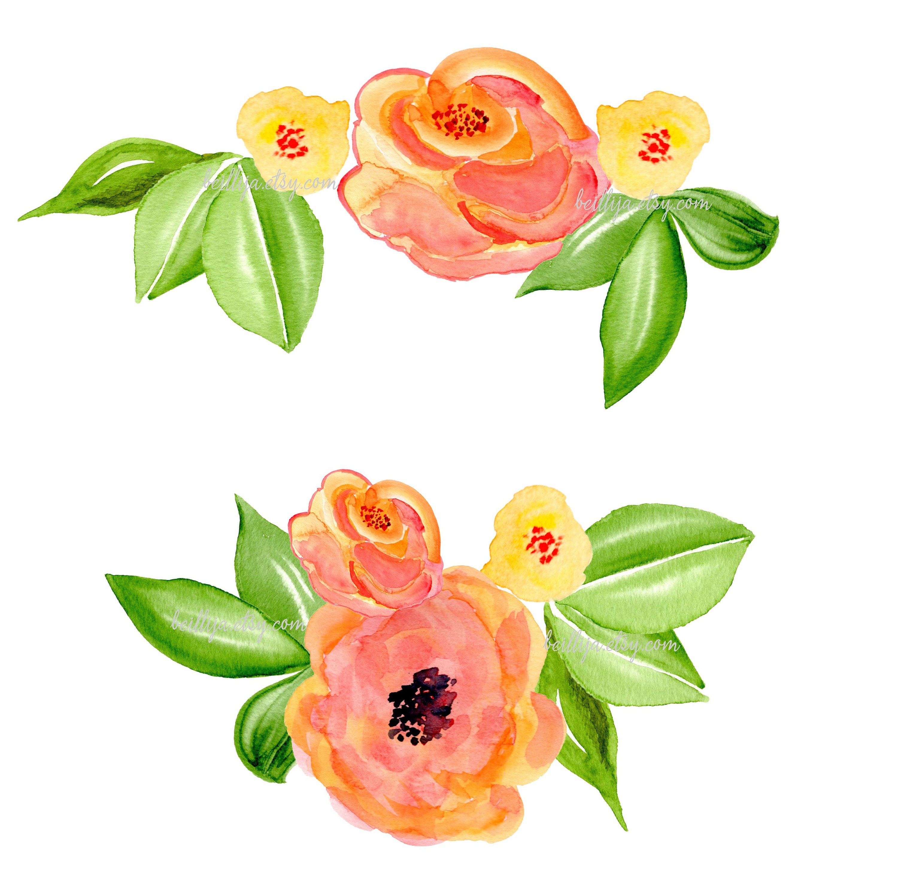 Orange Flower Clip Art