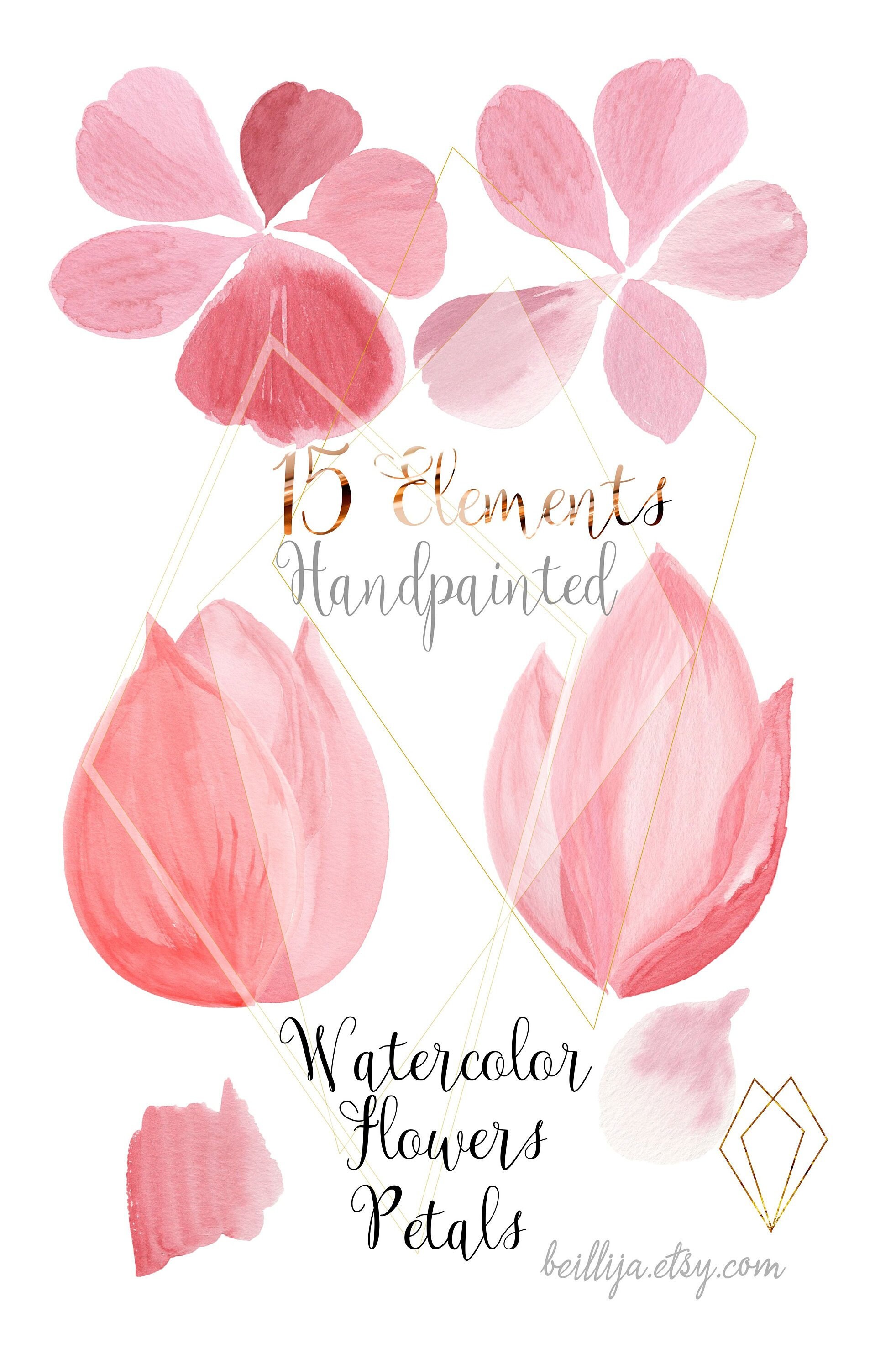 One Flower Petal Clipart