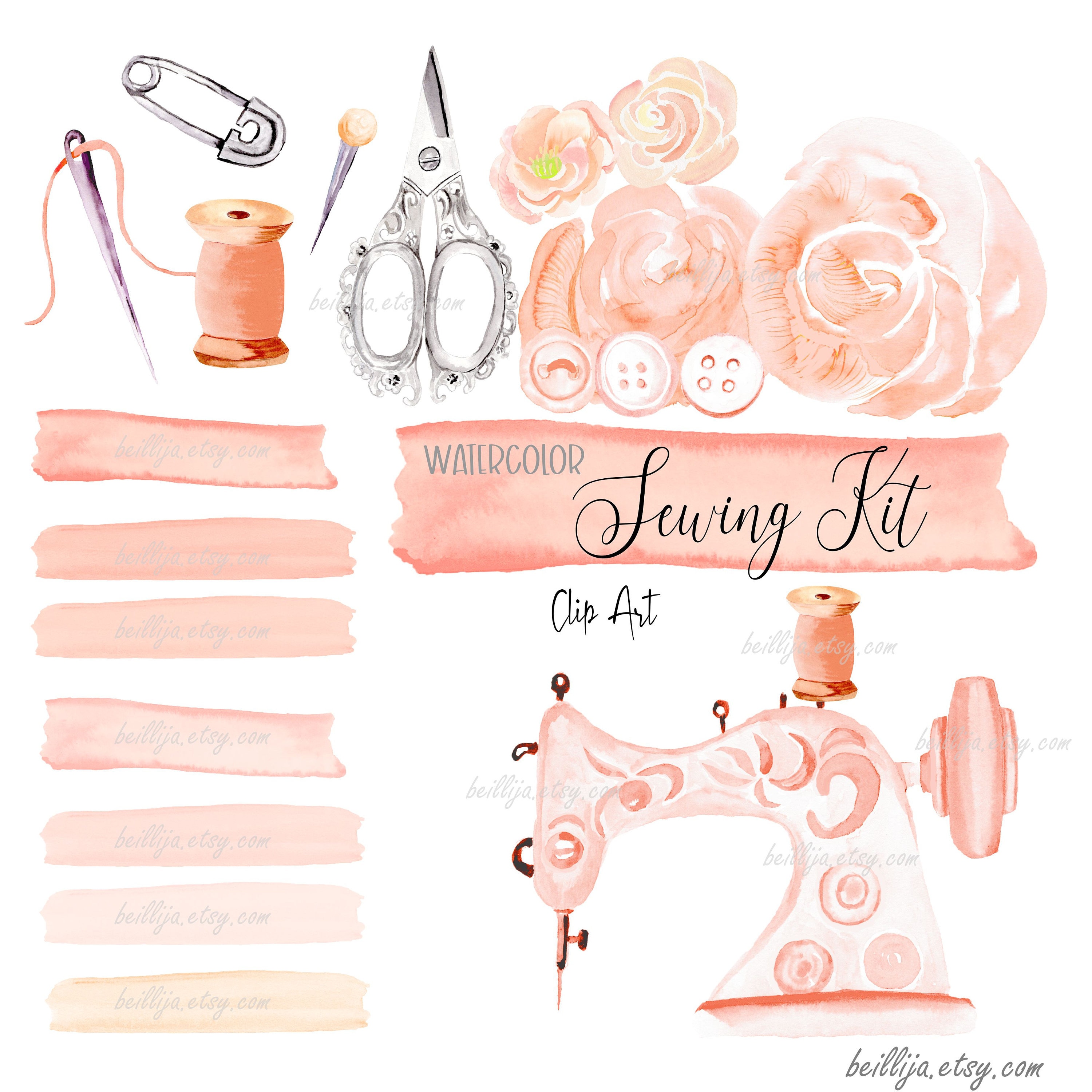 Sewing Kit Clip Art