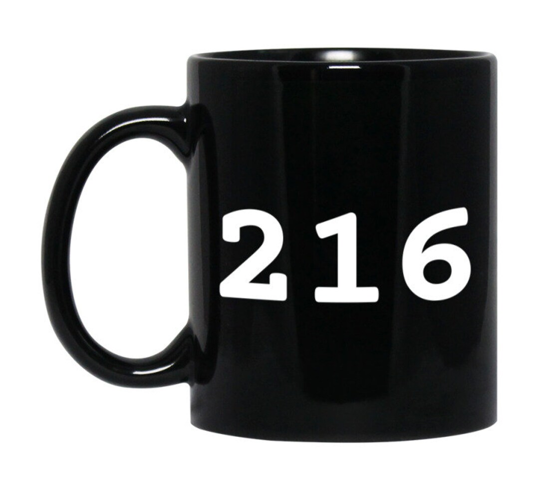Area Code 216 Black 11oz Mug - Etsy