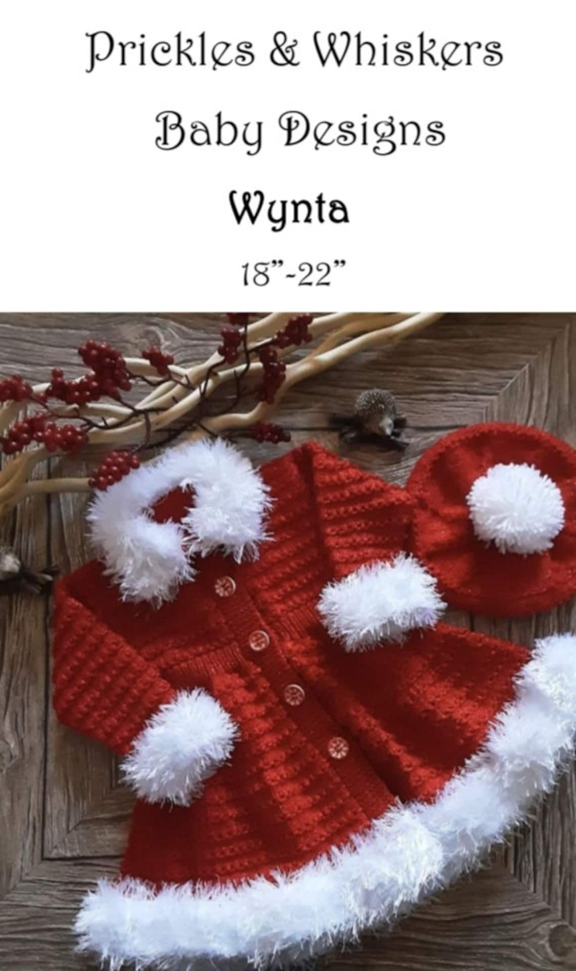 WYNTA: Baby Girl Christmas Knitting Pattern Pdf - Etsy