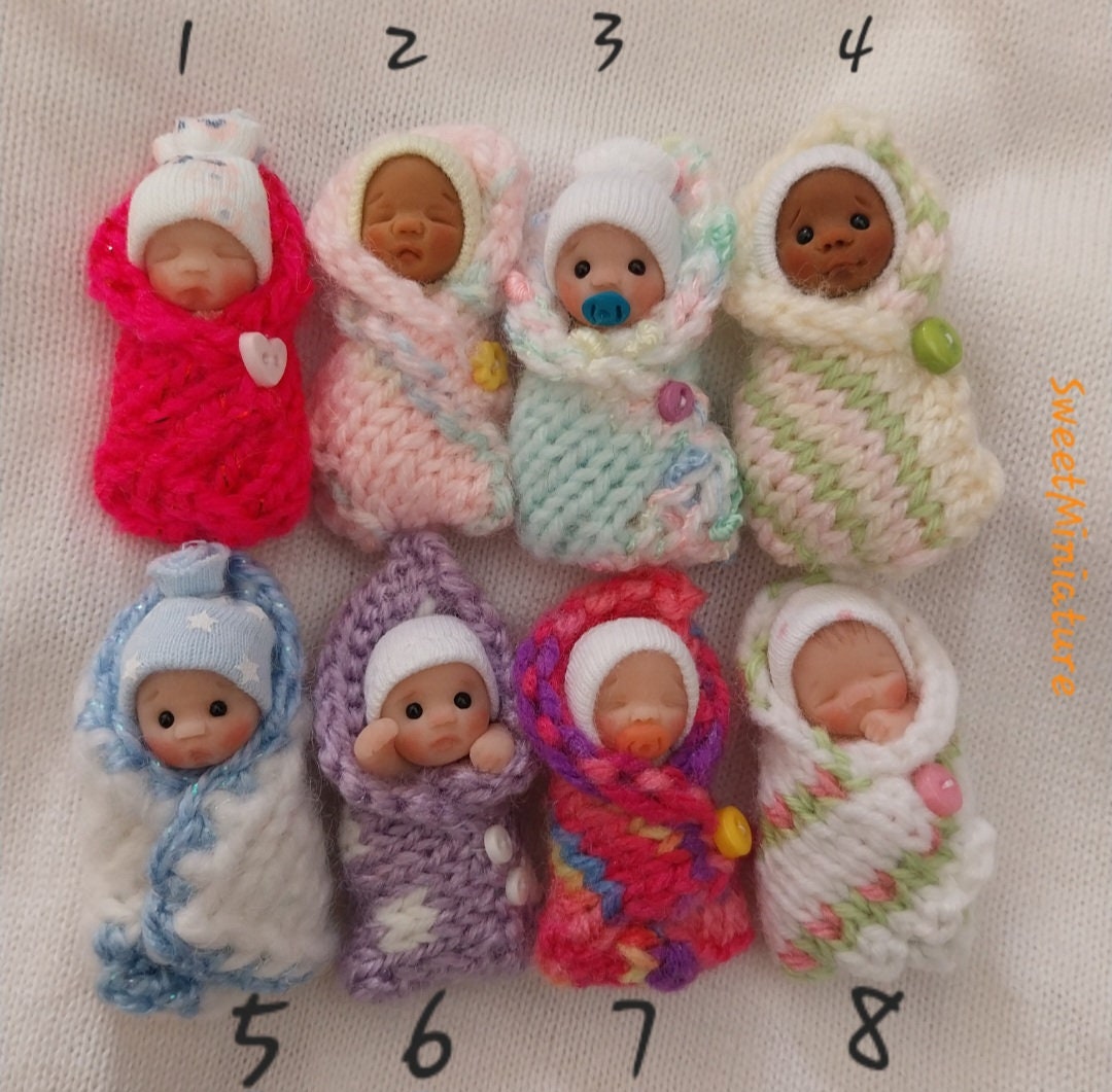 Bundle Baby Doll OOAK Dollhouse 12th Scale House Miniature Mini 1:12 ...