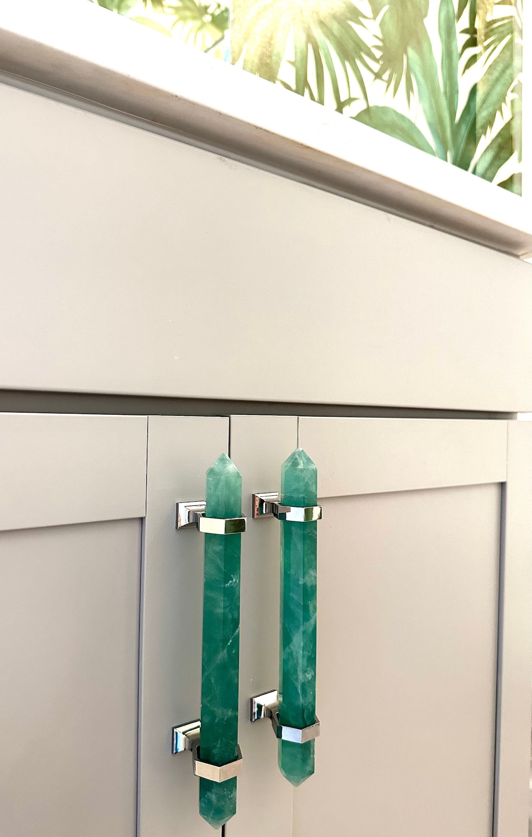 Green Cabinet Pulls Green Drawer Pulls Green Decor Home Accents Emerald ...