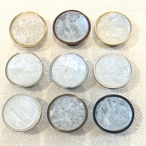 Quartz Knob Clear Knob Crystal Drawer Knob Clear Crystal Knob White Crystal Knob Luxury Home ...