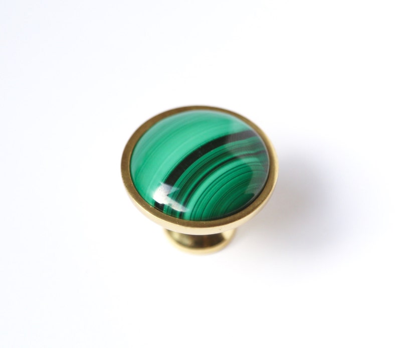 Malachite Cabinet Knob Malachite Dresser Knob Malachite - Etsy