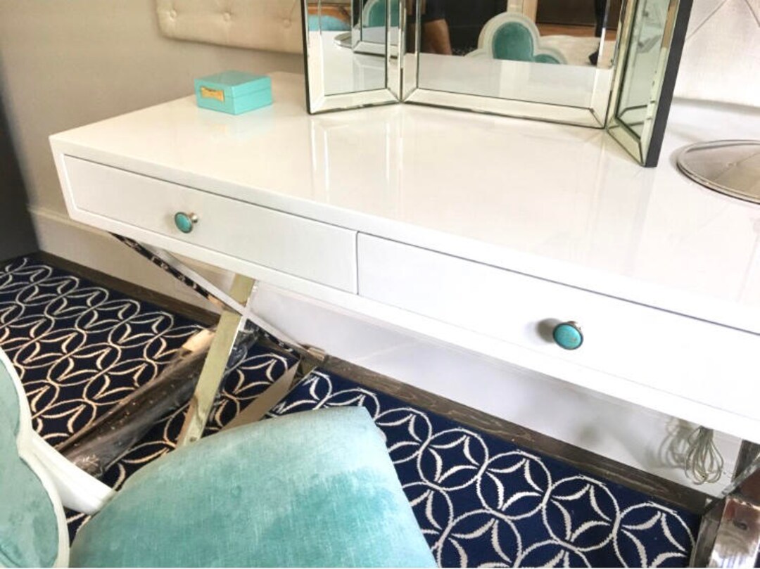 Turquoise Knob Cabinet Knob Drawer Knob Vanity Knobs - Etsy