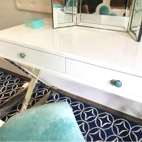 Turquoise Vanity - Etsy