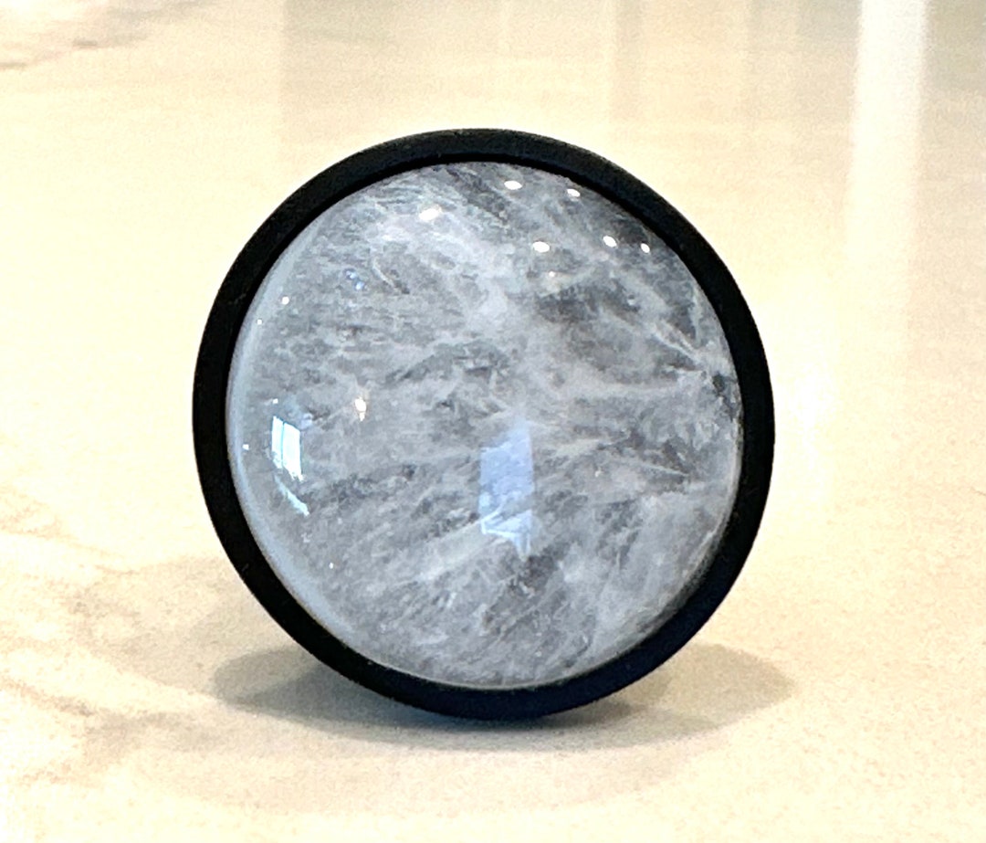 Quartz Knob Clear Knob Crystal Drawer Knob Clear Crystal Knob White Crystal Knob Luxury Home ...