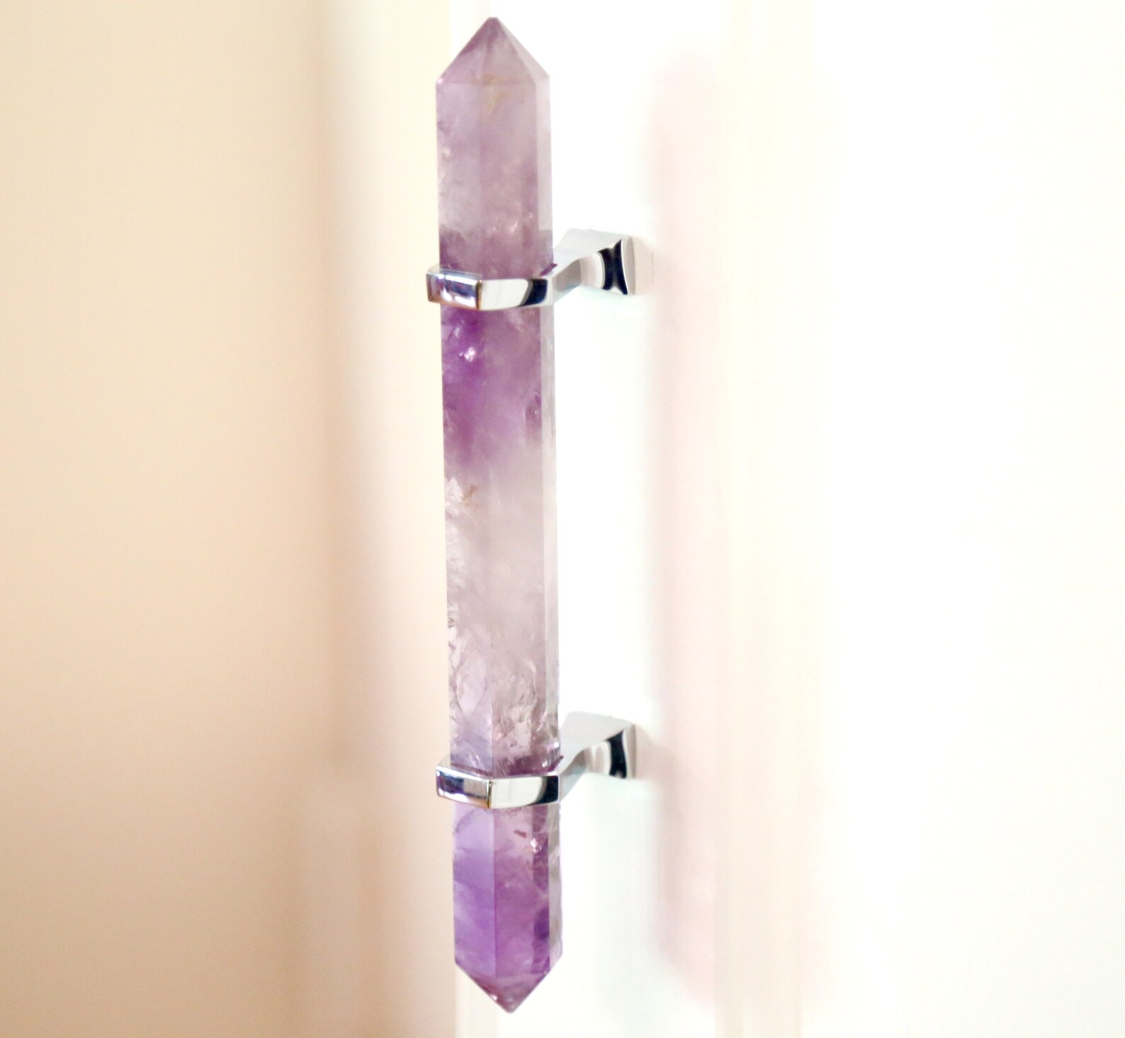 Quartz Closet Knob Clear Quartz Handles Quartz Drawer Pull - Etsy