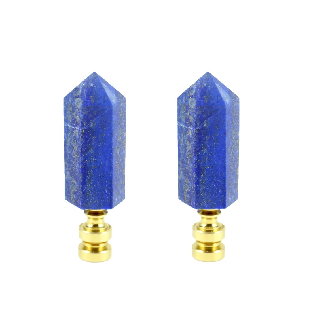 Lapis Lazuli Lamp Finial Lapis Point Finials Gemstone Point Lamp Finial ...