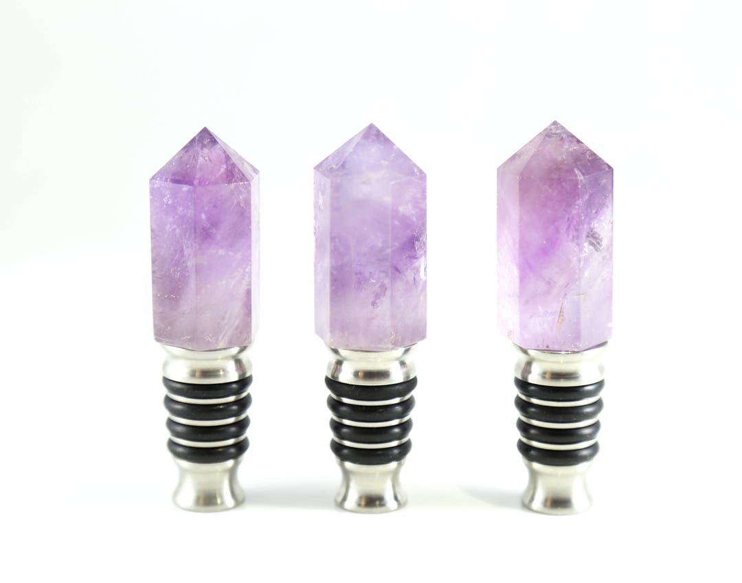 Amethyst Wine Stopper Luxury Home Bar Accessories Unique Barware ...